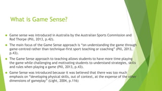 Game sense | PPTX