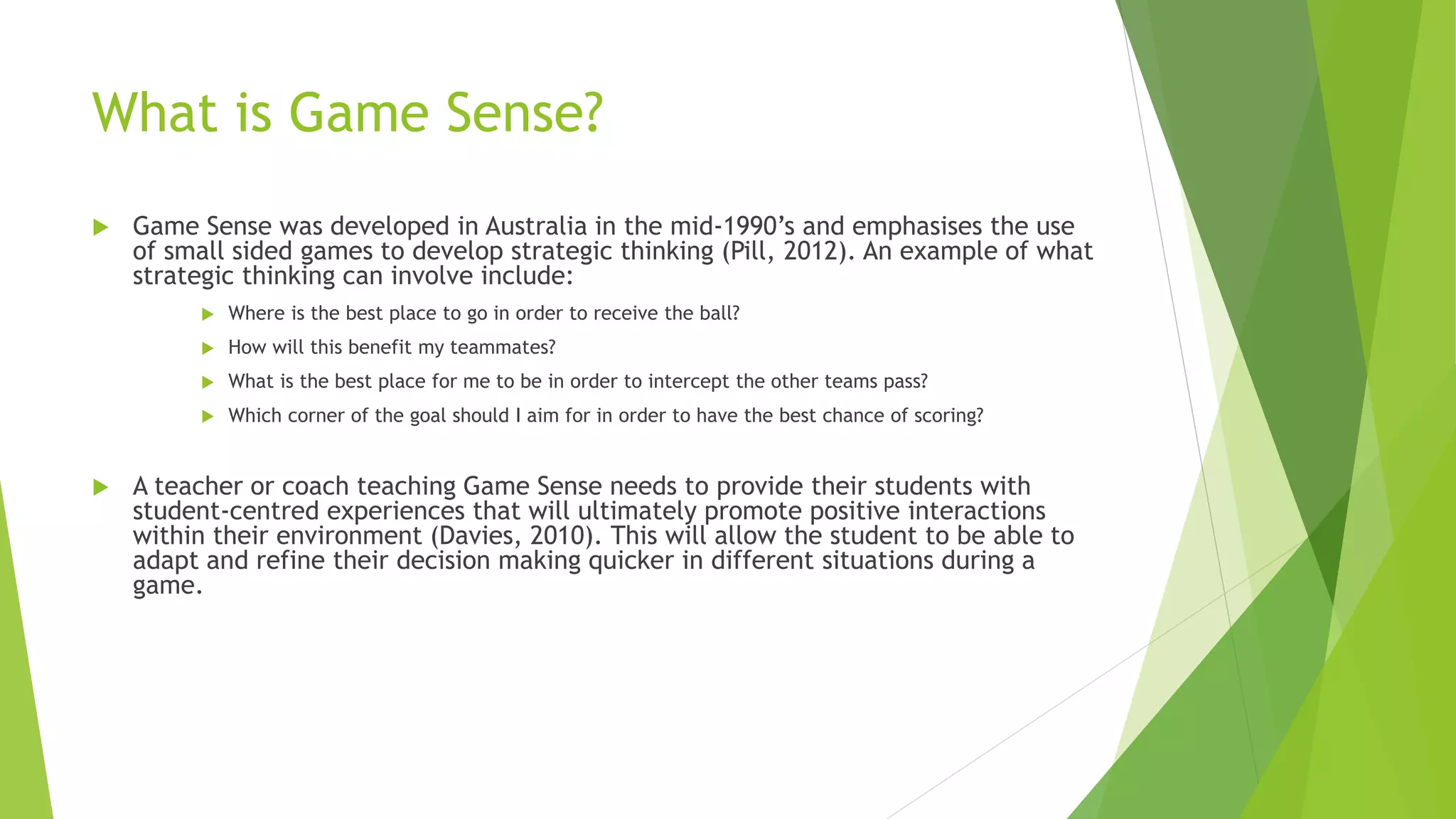 Game sense | PPT