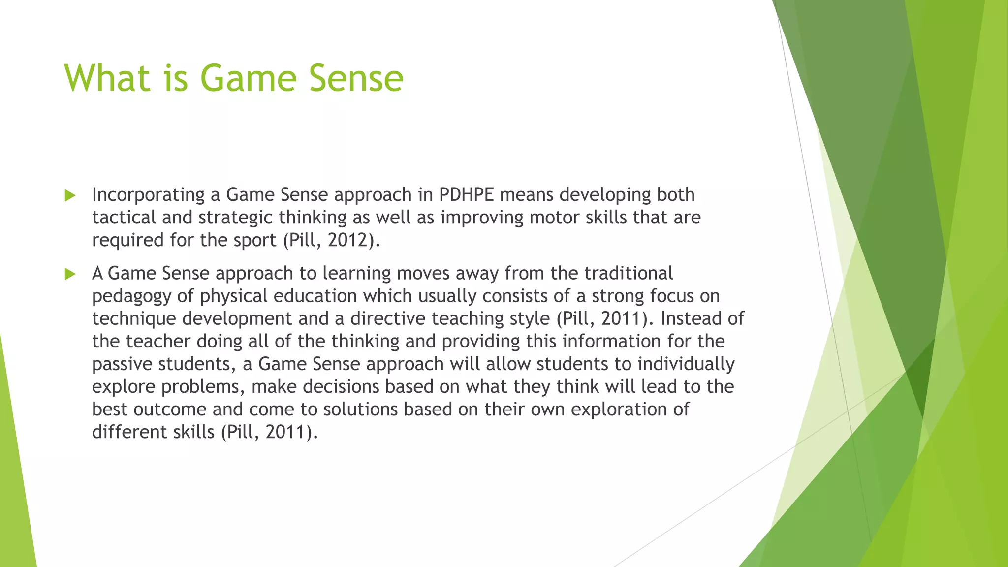 Game sense | PPT