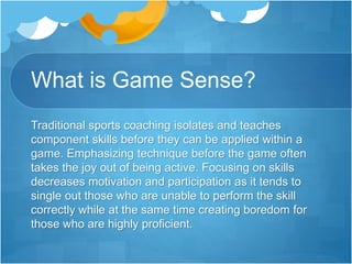 Game sense | PPTX