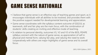 Game sense | PPTX