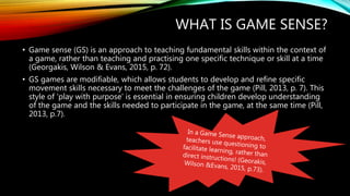 Game sense | PPT
