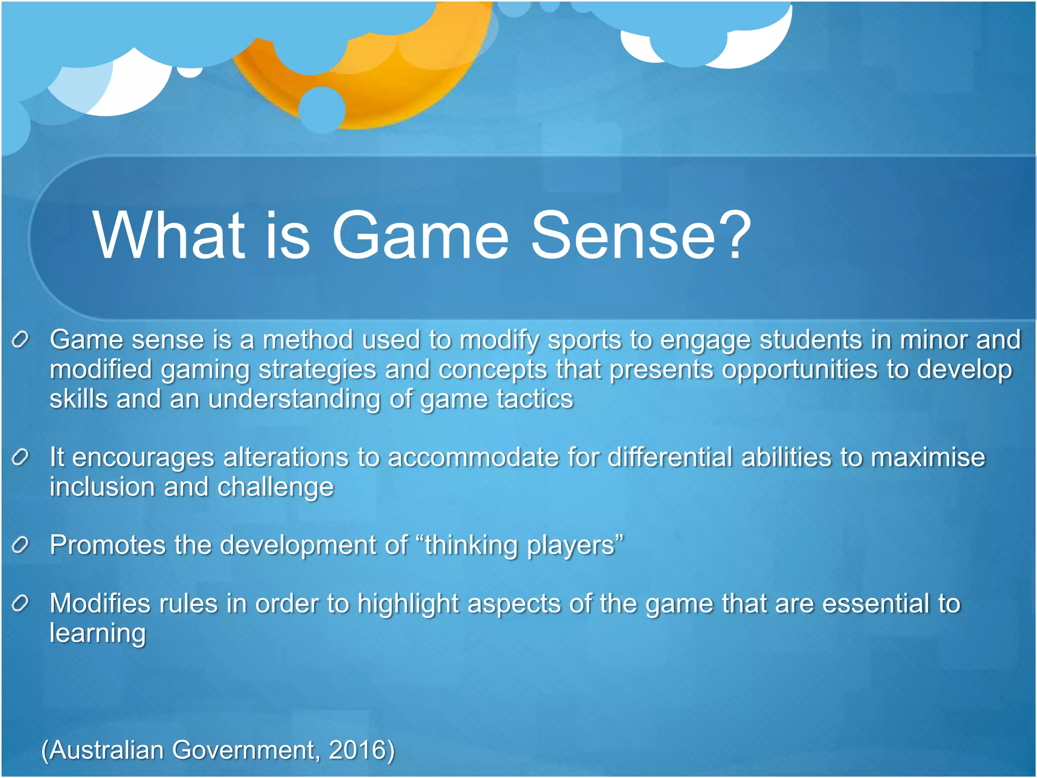 Game sense | PPT