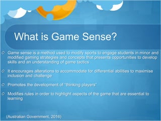 Game sense | PPT