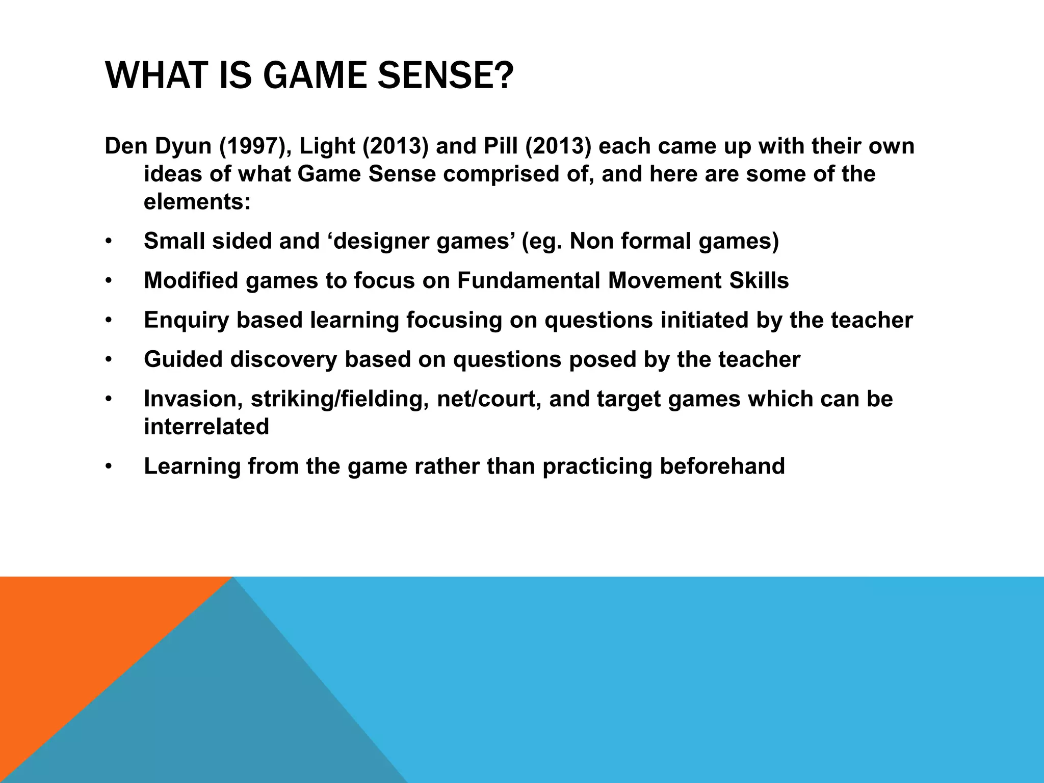 Gamesense | PPT