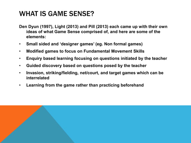 Gamesense | PPT
