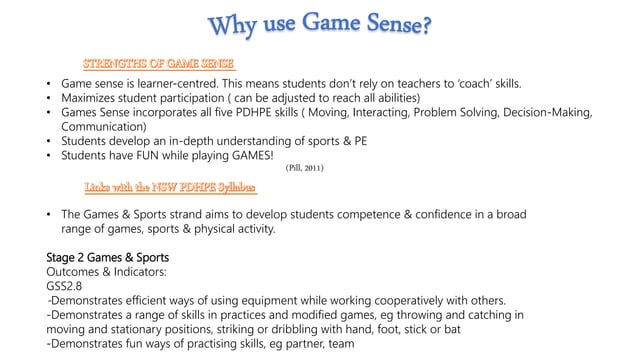 Game sense | PPT