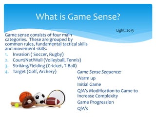 Game sense | PPT
