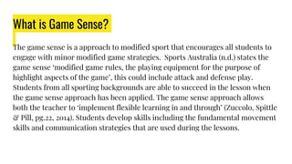 Game sense | PPT