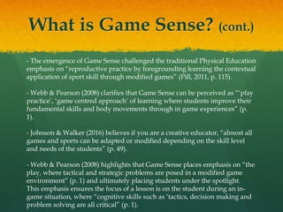 Game Sense - Jake Dunn 17479006 | PPT