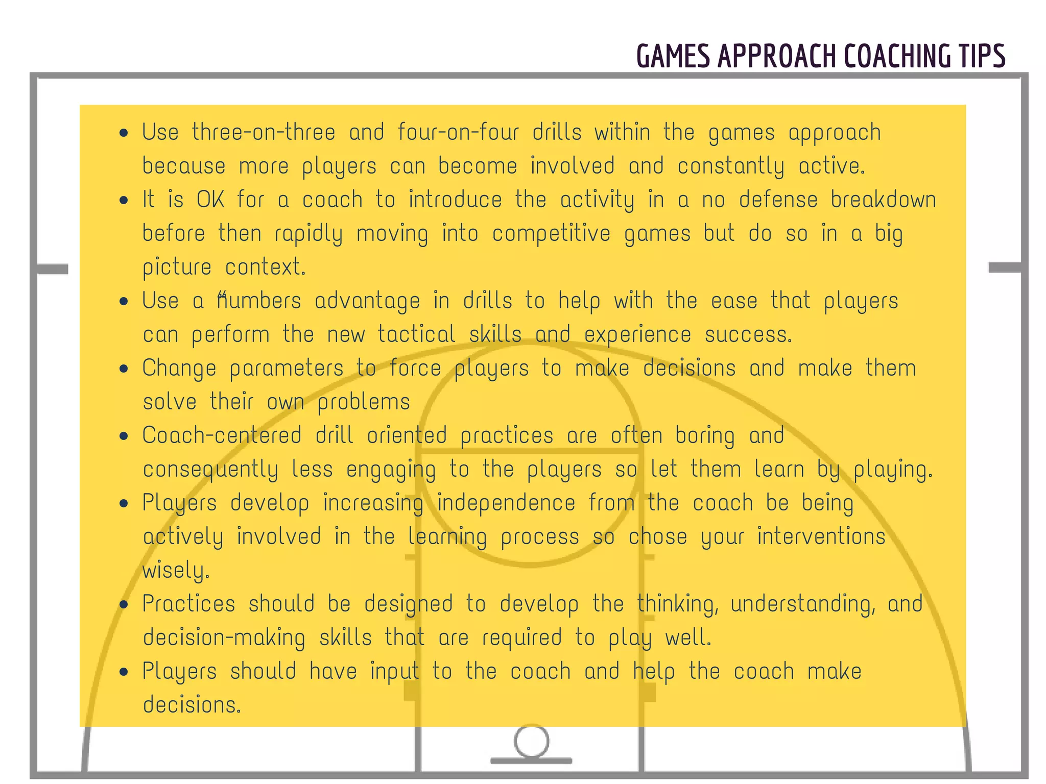 Games Sense to Coaching Basketball | PDF