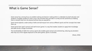 Game Sense - Angela Talevski | PPT