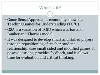 Game sense approach for Kindergarten | PPT