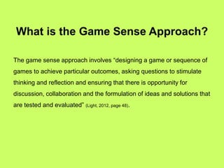 Game sense approach | PPT