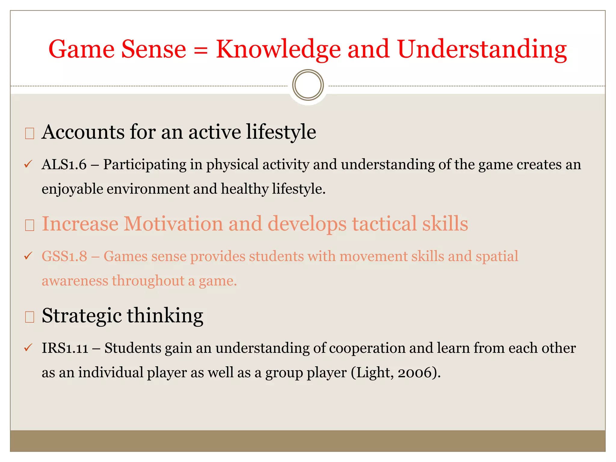 Game Sense Approach | PPTX