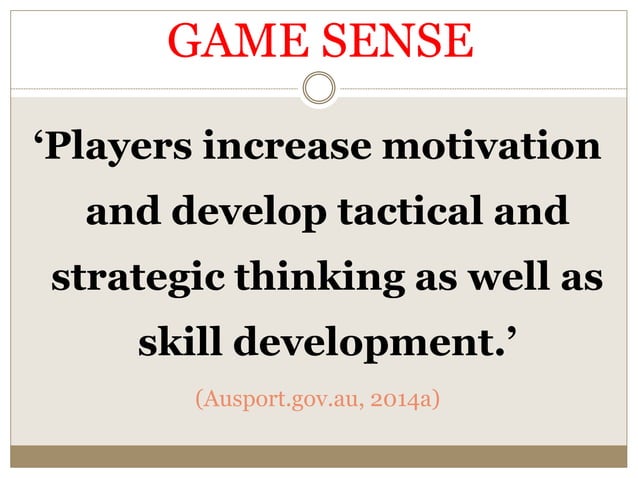 Game Sense Approach | PPTX