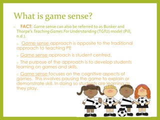 Game sense approach | PPT
