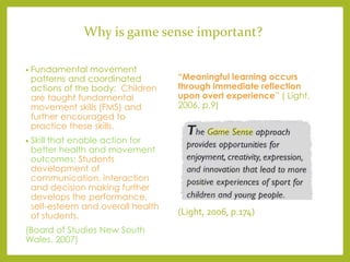 Game sense approach | PPT