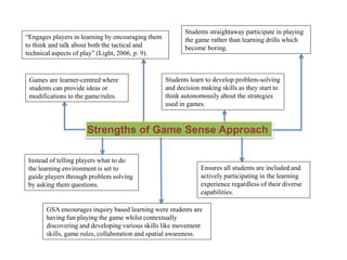 Game sense approach | PPTX