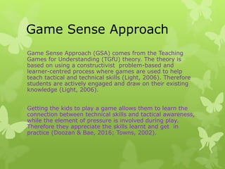 Game sense approach | PPT