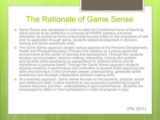 Game sense approach | PPTX