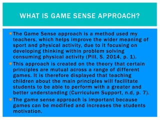 Game sense approach pdhpe | PPT