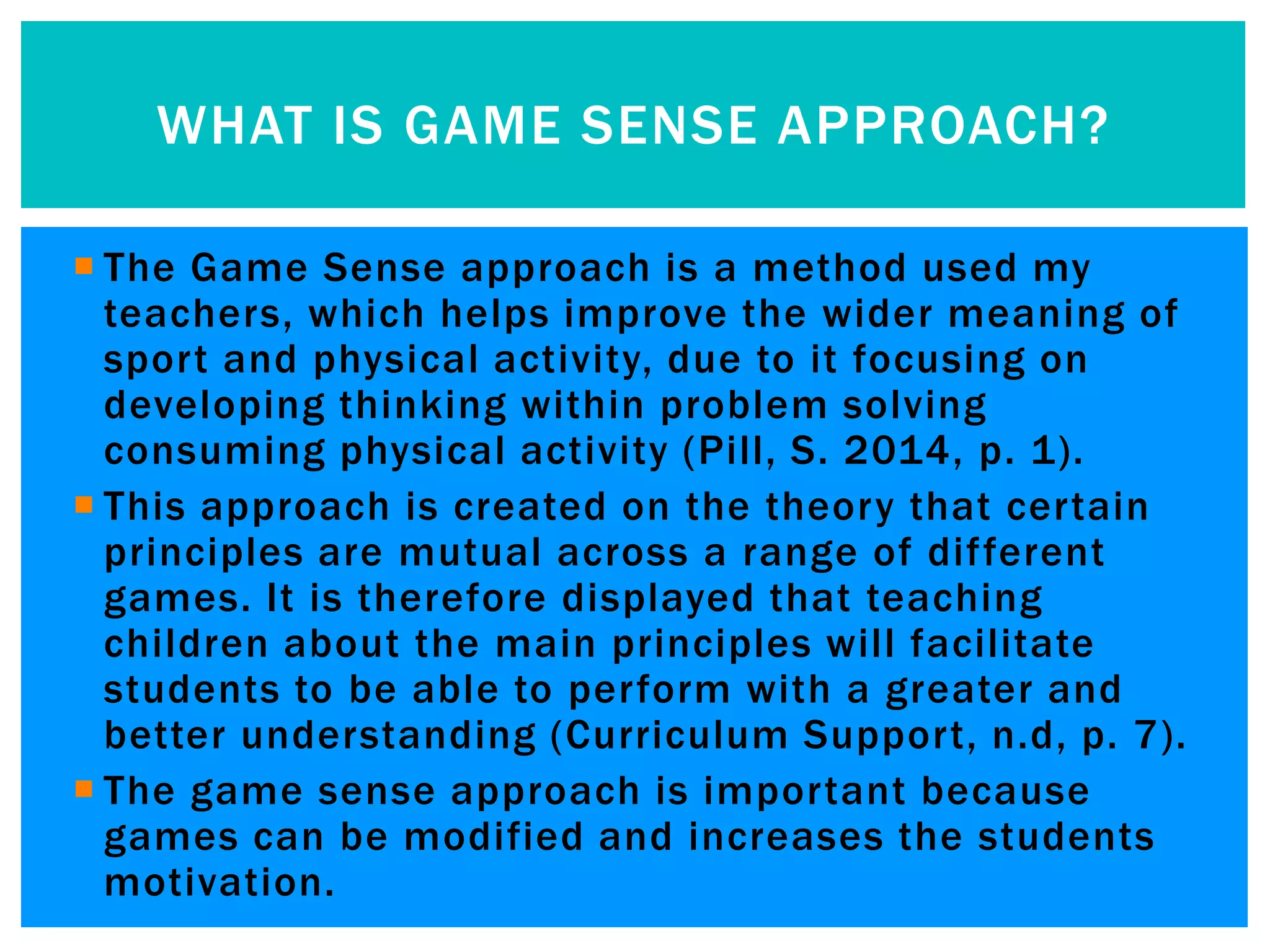 Game sense approach pdhpe | PPTX