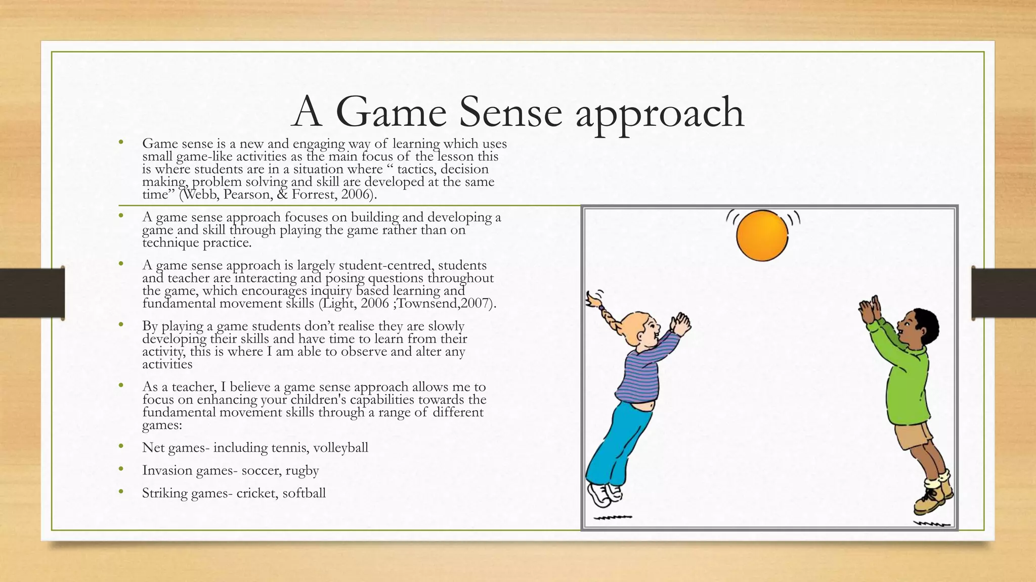 Game Sense Approach to Learning PE Powerpoint | PPT