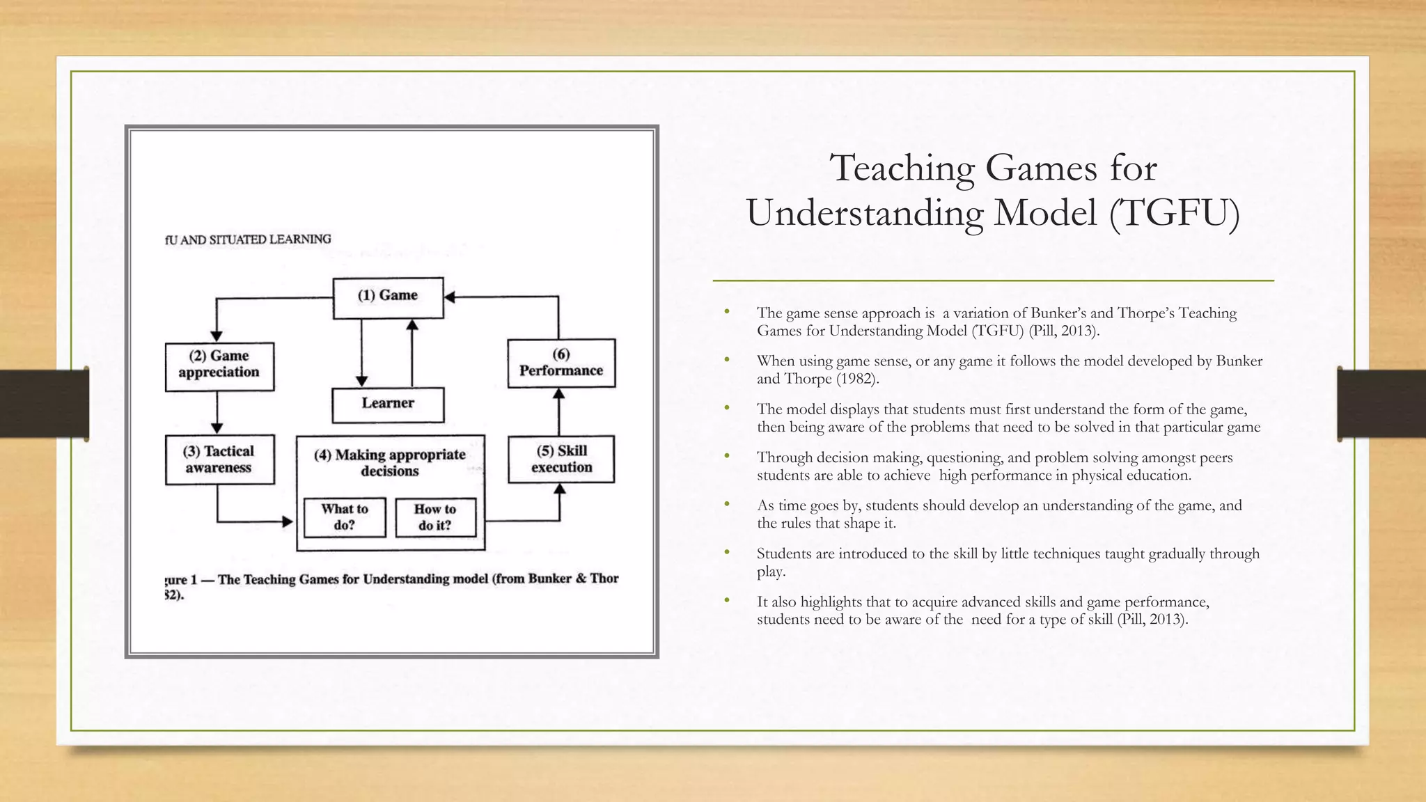 Game Sense Approach to Learning PE Powerpoint | PPT