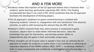 Joy's Game Sense Approach | PPT
