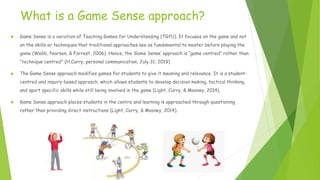 Game sense for parents | PPTX