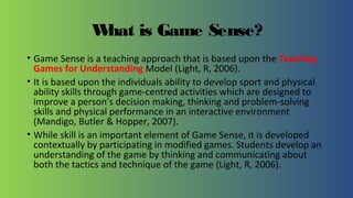 Game sense powerpoint | PPT
