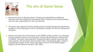 Game sense powerpoint | PPTX
