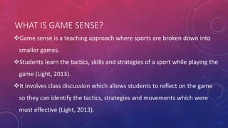 Game sense powerpoint | PPT