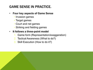 Game sense pp | PPTX | Sports