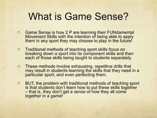 Game sense presentation | PPTX | Educational Video Games | Video Game ...