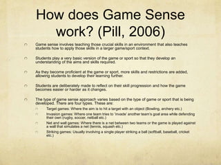 Game sense presentation | PPTX | Educational Video Games | Video Game ...