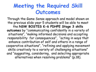 Game sense presentation | PPT