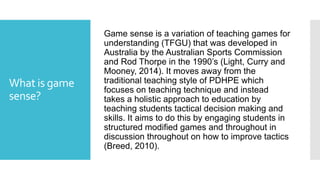 Game sense presentation | PPT