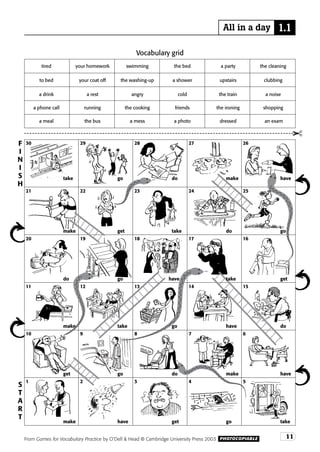 Games for vocabulary practice | PDF