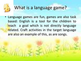 Games for young learner | PPTX