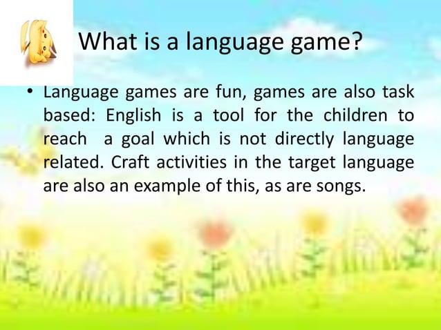 Games for young learner | PPT