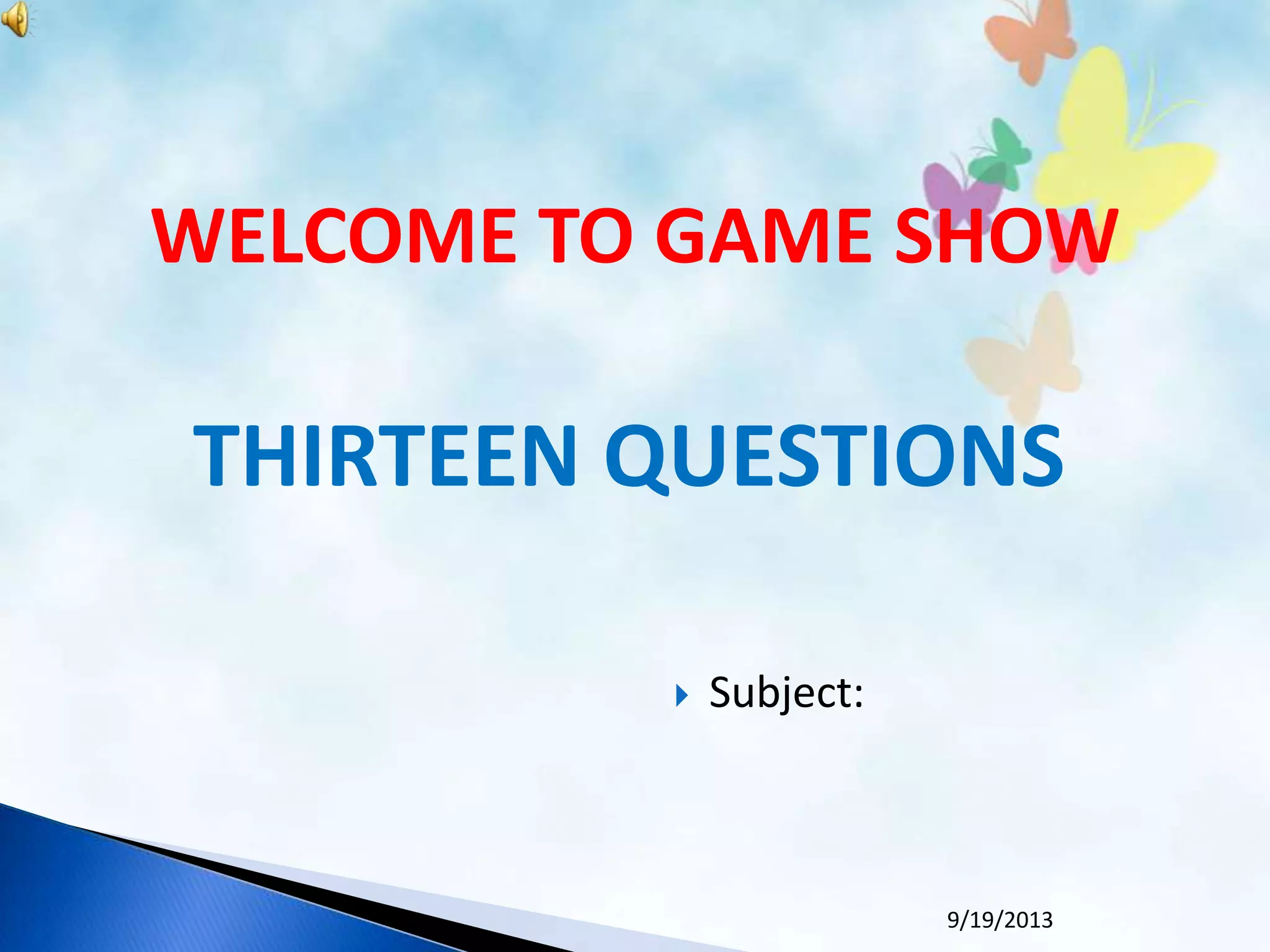 Game show | PPT