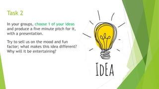 Gameshow planning | PPTX