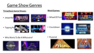 Game shows | PPTX
