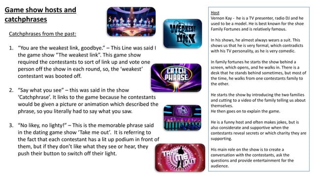 History of Game Shows | PPTX