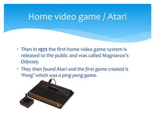 Games industry timeline | PPTX