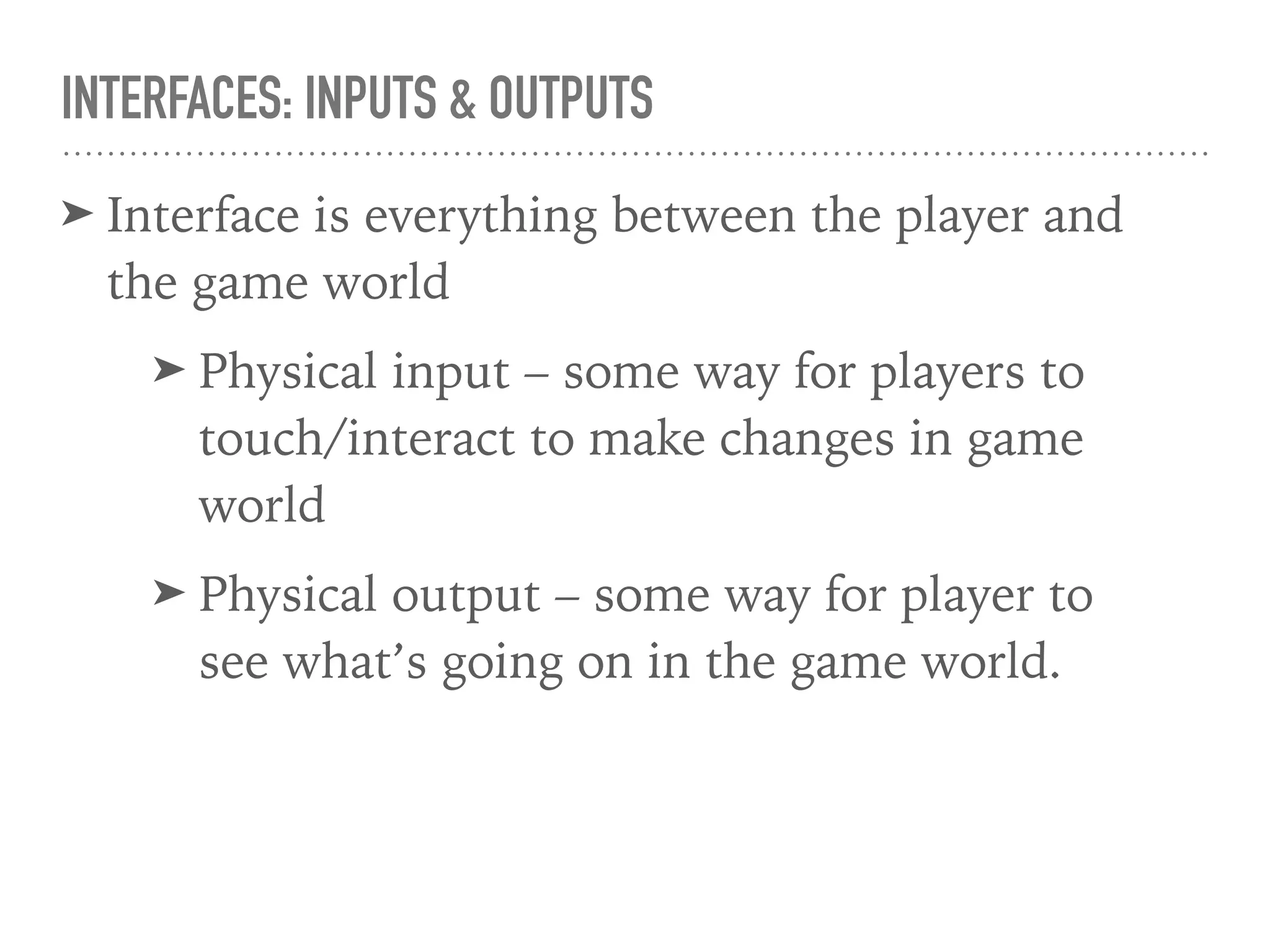 Games Interfaces | PDF