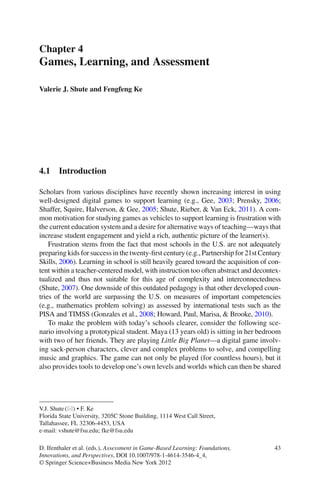 Games, learning, and assessment | PDF