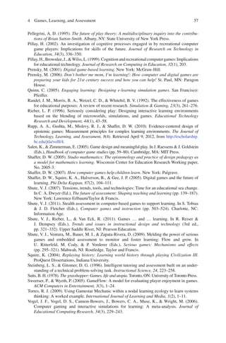 Games, learning, and assessment | PDF | Educational Video Games | Video Game Genres